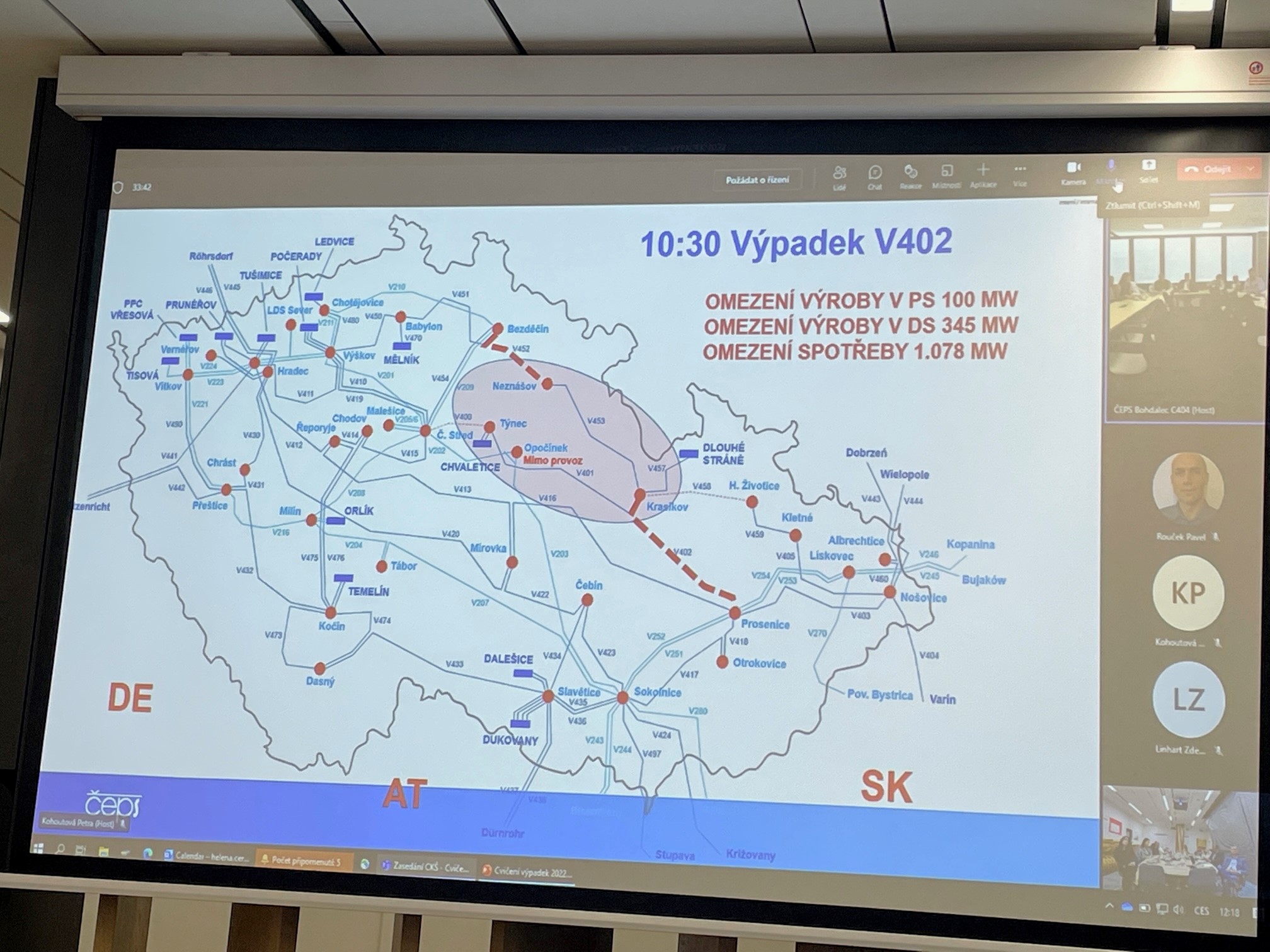 ČEZ Distribuce a ČEPS procvičovaly součinnost při řešení krizové ...
